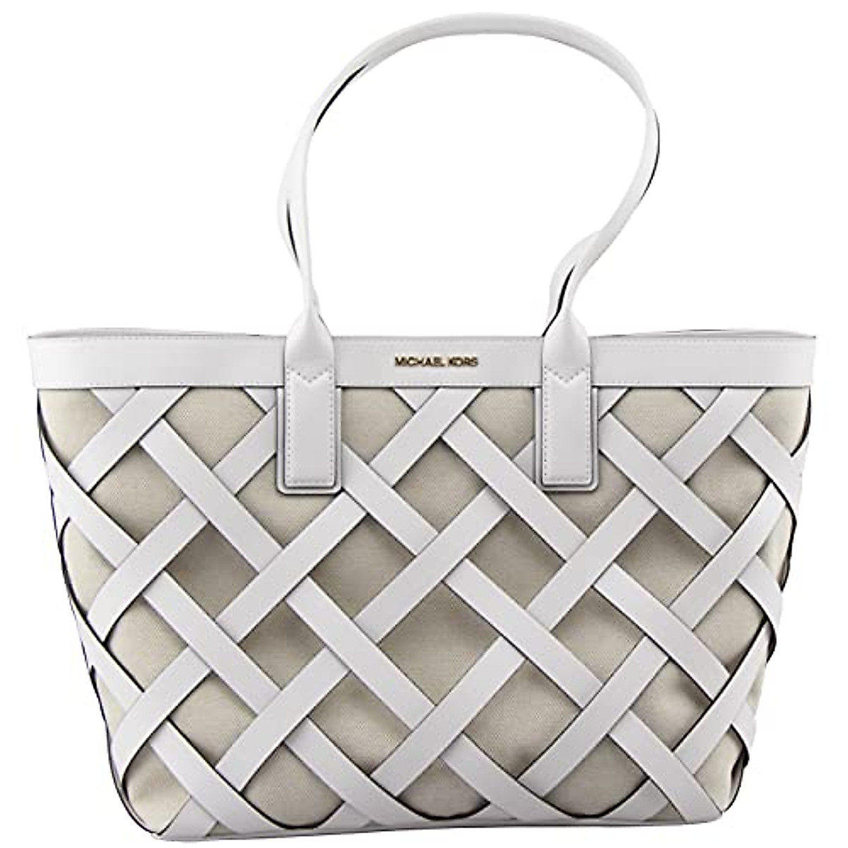 Michael Michael Kors Women's Sienna Woven Leather Large Tote Shoulder Bag, Style 35T1G4ST3C.