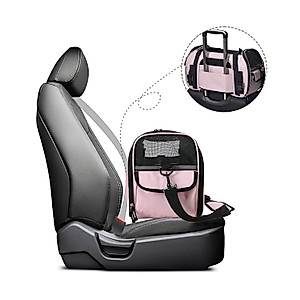 JESPET Soft-Sided Kennel Pet Carrier for Small Dogs, Cats, Puppy, Airline Approved Cat Carriers Dog Carrier Collapsible, Travel Handbag & Car Seat