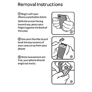 Speck Products CandyShell Grip Cell Phone Case for iPhone 8 Plus/7 Plus/6S Plus/6 Plus - Charcoal Grey/Dark Poppy Red