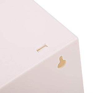 TOPINCN Drawer Storage Cabinet Plastic Jewelry Cosmetic Storage Box Portable 9 Lattice Mini Cabinets Drawer(White)