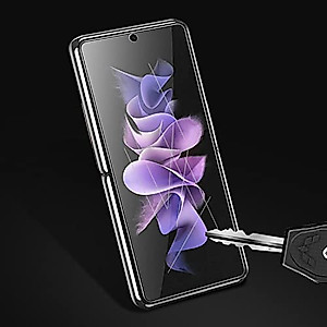 [3 Pack]Screen Protectors Designed for Samsung Galaxy Z Flip 5/Z Flip 4 5G 2022, 3 Pack Inside Screen Self-Healing TPU Film Scratch-Resistant Bubble Free Sensitive Touch Ultra-Thin Screen Protectors for Galaxy Z Flip 5/Z Flip 4 Support Fingerprint Unlock