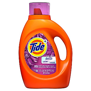 Tide Plus Febreze Freshness Spring & Renewal HE Turbo Clean Liquid Laundry Detergent, 92 fl oz, 59 Loads