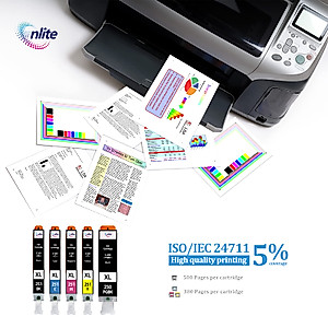 Enlite PGI250 CLI251 24 Pack Ink Cartridge Replacement for Canon 250 251 PGI250XL CLI251XL, Printer Ink for Canon Pixma IX6820 IP8720 MX922 MG7520 IP7220 MX722 MG5420 MG5520(8PGBK, 4BK, 4C, 4M, 4Y)