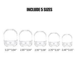 5 Pcs Beard Grooming Set - Face Hair Styling Tool, Goatee Mustache Trimmer Guide with Transparent Templates