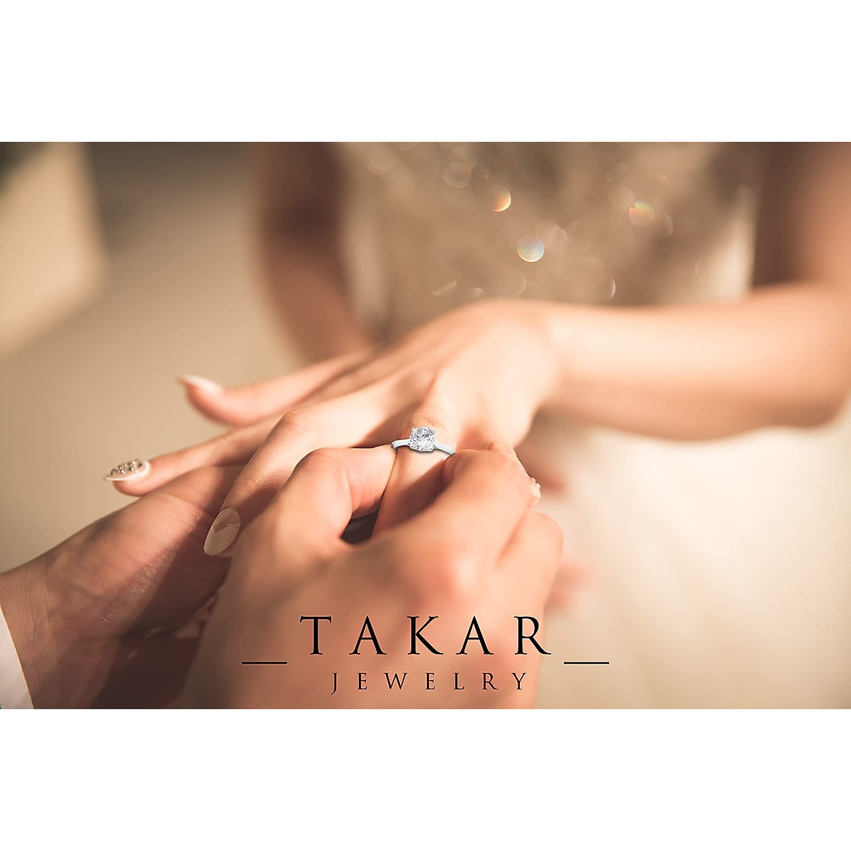 Elegant Sterling Silver Solitaire CZ Engagement Ring (Small) (Size 5.5)