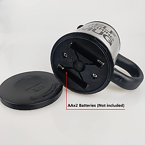 Amyhome Self Stirring Coffee Mug,Stainless Steel Coffee Mug with lid Self Mixing & Spinning Home Office Travel Mixer Cup 12-16 OZ (Black)