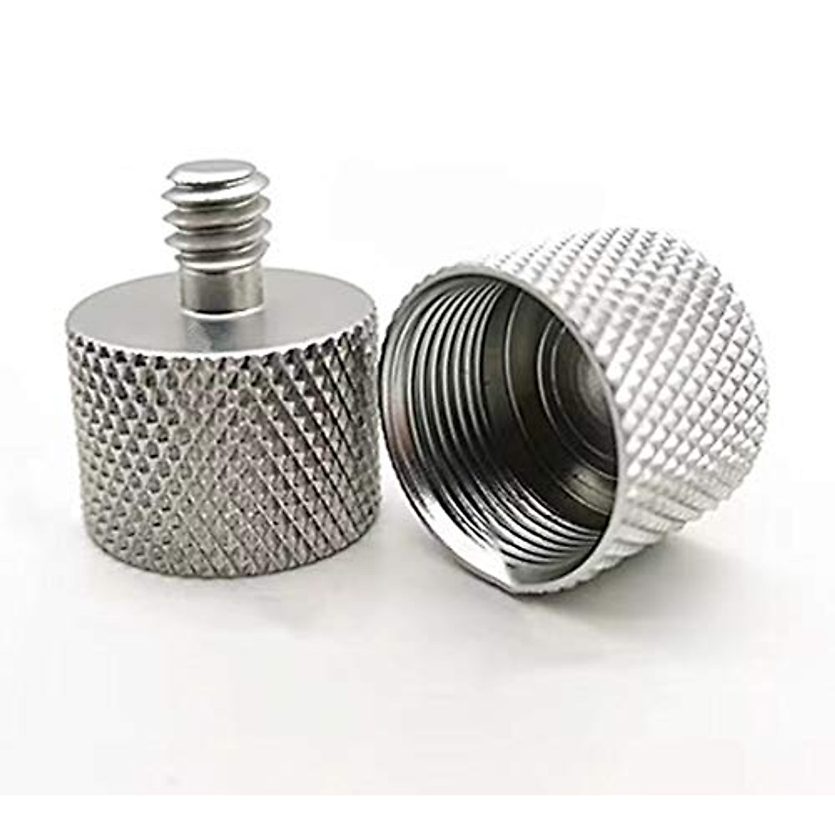 MxTong Mic Stand Adapter 5/8 to1/4 Microphone Tripod Screw Adapter Conversion Connector Screw Adapter from Camera Monitor to Microphone Stand 2 Pack