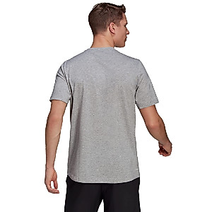 adidas mens FR Tee Medium Grey Heather/White X-Large