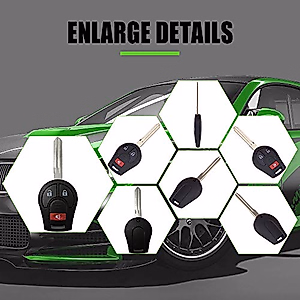 SCITOO Keyless Entry Option Replacement for 3 Buttons 2003-2016 for Infiniti FX35 FX45 QX4 for Nissan Armada Cube Frontier NV1500 Quest 1PC FCC CWTWB1U816A