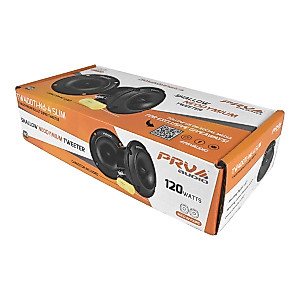 PRV Audio Bullet Super Tweeters Neodymium, 3 Inch Tweeter Black TW400Ti-Nd-4 Slim 120 Watts Max Power 4 Ohm, Easy to Mount PRV Tweeters Pair, 3 Inch Speaker Replacement (2 Tweeters)