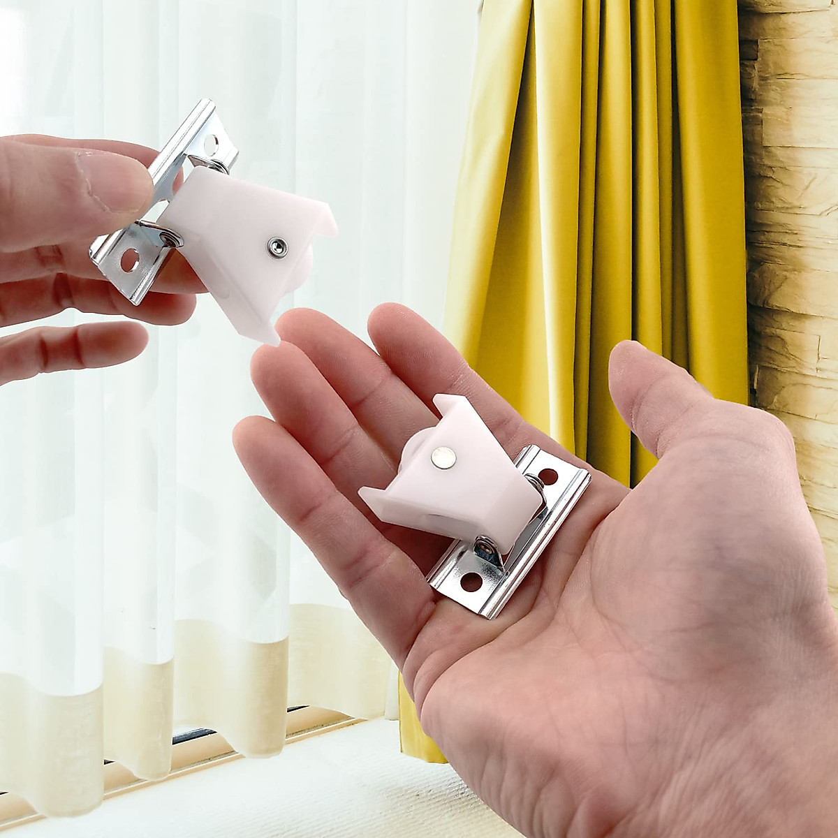 Amazing Drapery Hardware 2 Qty: Small Roman Shade Cord Pulley : up to 3 Cords