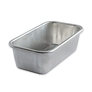 Nordic Ware Natural Aluminum Commercial Muffin Pan, 12 Cup & Naturals 1 Pound Loaf Pan
