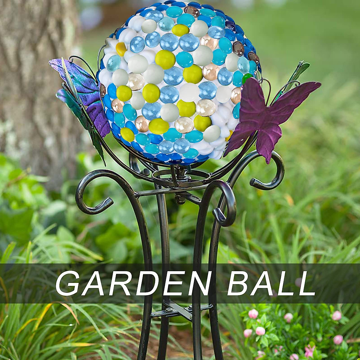 2 LB Floral Glass Gems Stones Flat Marbles Beads Mixed Green,Royal Blue,Peach for Vases Bowl Fillers,Crafts,Table Scatter,Home Centerpieces,Aquarium,Fairy Garden,Candle Holder