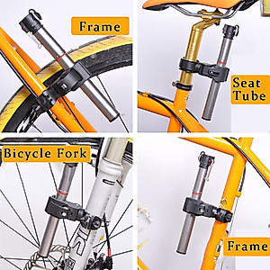 Belicheto 2 Pack Bike Flashlight Holder, Universal Flashlight Mount Holder 360º Rotation, Mount Bicycle Mounting Bracket Flashlight Holder Torch Clip for Cycling, Riding