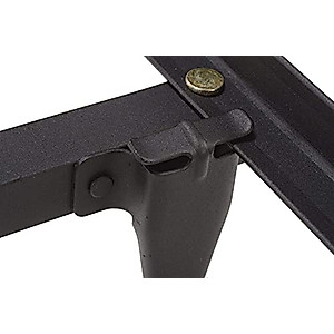 KB Designs - 6-Leg Adjustable Metal Queen, Full, Full XL, Twin, Twin XL, Bed Frame with Rug Rollers & Locking Wheels