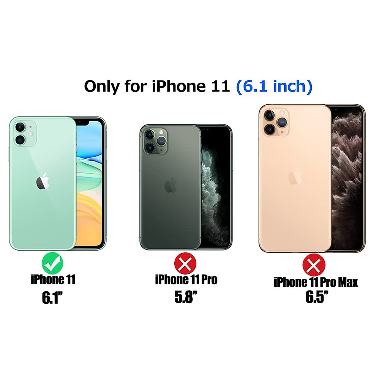 ORETECH Designed for iPhone 11 Case, with[2 x Tempered Glass Screen Protector] 360° Full Body Heavy Duty Shockproof Protection Cover Hard PC Soft Rubber Silicone for iPhone 11 (2019) - 6.1''- Red