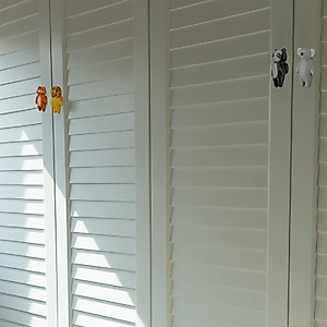 5 Pieces Cute Animal Knobs Kid Handles Ceramic Knobs Child Drawer Pulls Animal Cabinet Handles Lovely Cupboard Knobs Nursery Drawer Handle with Screws for Room Bedroom Bathroom Kitchen Door Dressers