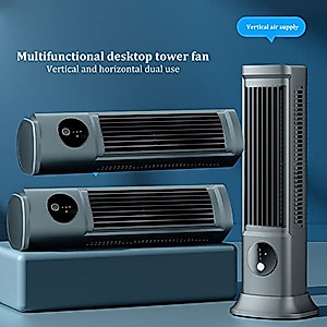 CUCUFA Household Tower Fans Tower Fan Portable Low-Noise Oscillating Tower Fan with 3 Wind Speeds USB Table Fans for Bedroom Living Room Office