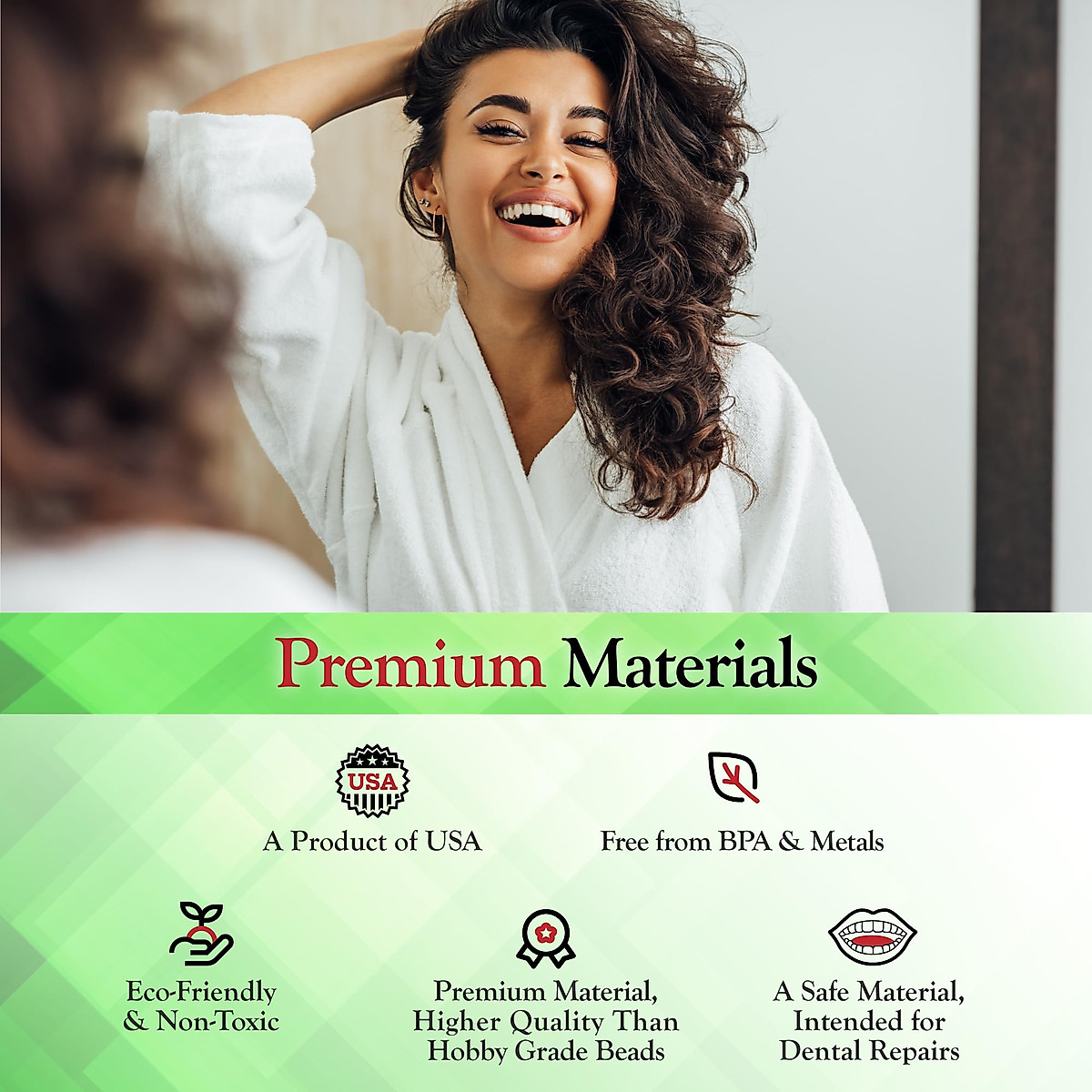 SmileFix Deluxe Dental Repair Kit - Color Matching Compound - Includes Tools - Missing Or Damaged Teeth - Fix Gaps, Broken Teeth - Durable Tooth Repair - Fast & Easy Process