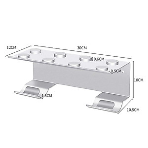 Buwico BUBM Wall Mount Holder for Dyson Airwrap Styler,Aluminum Alloy Wall Storage Organizer Stand Rack for Dyson Airwrap Pre-Styling Dryer (Only the Holder is sold, Not Included Hair Dryer)