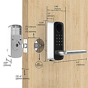 ULTRALOQ U-Bolt Pro Smart Lock + ULTRALOQ Lever Smart Lock + 2 x Bridge WiFi Adaptor, Keyless Entry Bluetooth Fingerprint Digital Keypad Door Lock