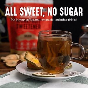 Lakanto Golden Monk Fruit Sweetener with Erythritol - Raw Cane Sugar Substitute, Coffee Tea, Baking, Zero Calorie, Keto Diet Friendly, Zero Net Carbs, Extract, Sugar Replacement (Golden - 3 lb)