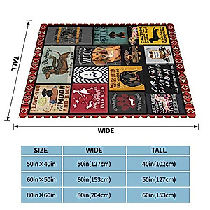 Socira Blankets and Throws Dachshund Dog Flannel Fleece Blankets for Men Women Cozy Warm Fuzzy Sofa Blanket for Couch Office Outdoors Large Bed Blanket Christmas New Year Birthday Gifts 50"x40"
