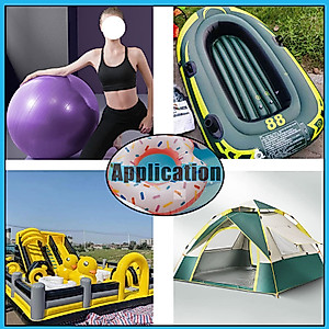 10PCS Premium Air Mattress Patch, Vinyl Pool Hole Patching Tape for Water Swimming Pool, TPU Patches Repair Kit for Floating Tent, Canvas, Inflatables, Bounce House, Tubes Air Bed, Pool Floats, Ball