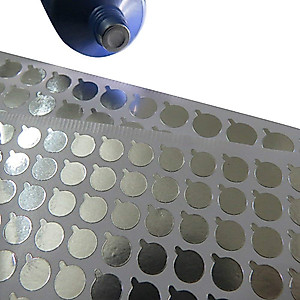 5 Sheets 15MM Silver Round Aluminum Foil Sealing Stickers Self-Adhesive Tape Bottle Toothpaste Facial Cleaner Tube Stoppers Safety Sealer Liner Container Sealing