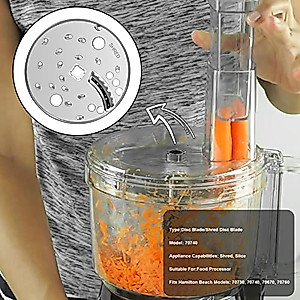 SLICE SHRED DISC BLADE for Hamilton Beach Food Processor 70730 70670 70740 70760