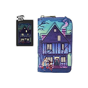 Loungefly Disney Hocus Pocus Sanderson Sisters House Glow Zip Around Wallet