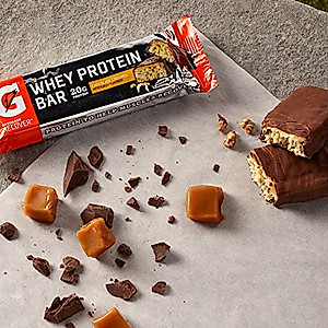 Gatorade Whey Protein Bars, Chocolate Caramel,12 Count (Pack of 1)