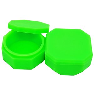 Vitakiwi 223ml Large Silicone Wax Container Concentrate Oil Jar Non-stick Multi-use (Green)