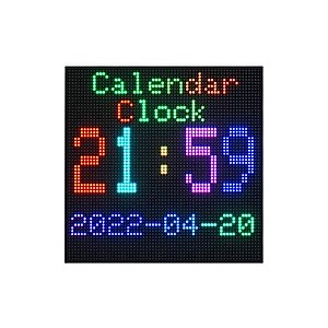 waveshare 64×64 Pixels RGB Full-Color LED Matrix Panel Display 3mm Pitch LED Module Compatible with Arduino,4096 Individual RGB LEDs,Adjustable Brightness