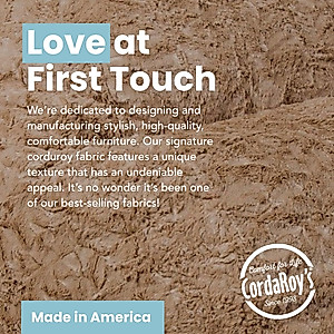 CordaRoy's Faux Fur Bean Bag Chair Cover Only (Bean Bag Sold Separately), Full Size, Tan