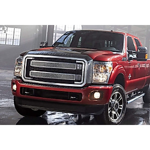 iJDMTOY Complete Set Fog Lights Foglamp Kit with Halogen Bulbs, Wiring On/Off Switch and Garnish Bezel Covers Compatible with 2011-2016 Ford F-250 F-350 F-450 Super Duty