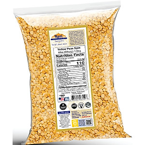 Rani Yellow Peas Split, Dried (Vatana, Matar) 64oz (4lbs) 1.81kg Bulk ~ All Natural | Vegan | Gluten Friendly | Kosher | Product of USA