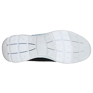 Skechers Women's Summits Sneaker, Black/Turquoise, 9