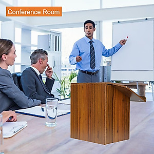 foriy Foldable Desktop Lectern Tabletop Podium Portable Lectern Book Stand Presentation Podium for Churches Restaurants Classrooms Conference Room 26.7''L x 15''W x 18.5''H