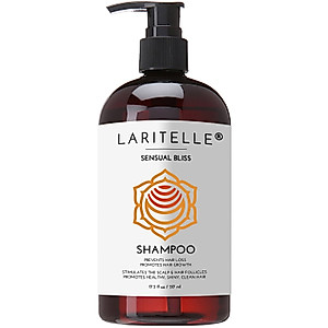 Laritelle Organic Shampoo 17.5 oz. Argan Oil, Rosemary, Palmarosa. Promotes Hair Growth, Prevents Hair Loss. GF