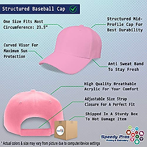 Speedy Pros Baseball Cap I'd Rather Be Ghost Hunting Embroidery Holidays and Occasions Halloween Acrylic Hats for Men & Women Strap Closure Soft Pink