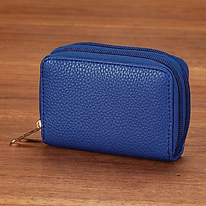 Fox Valley Traders RFID Zip Around Wallet, Blue