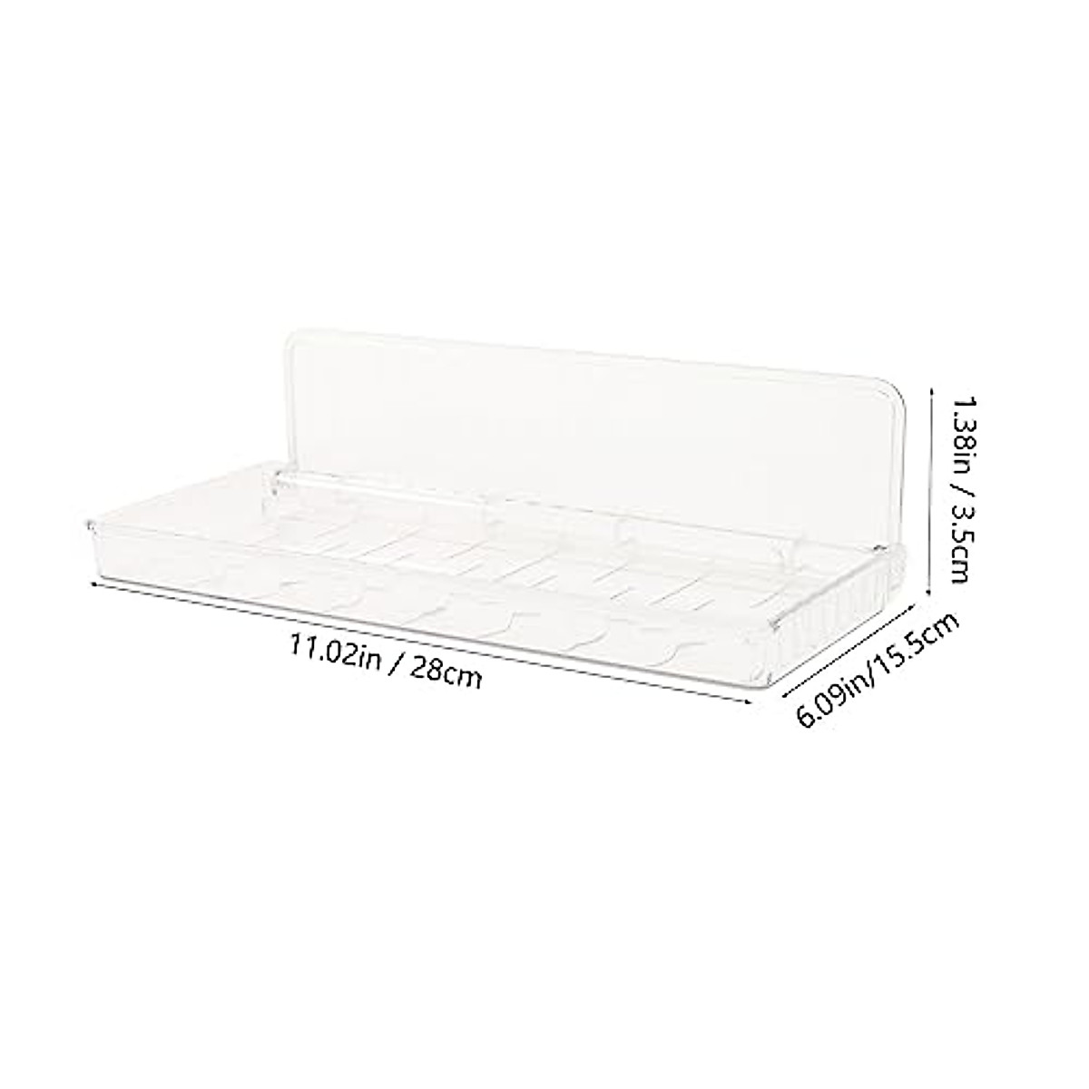 Cabilock 2pcs Wall-Mounted Storage Box Adhesive Shelf Wall Shelves Wall Mount Organizer Shelf for Wall Clear Shelf Wall Mounted Storage Shelf Wall Shelves for Wall Shelves for Storage