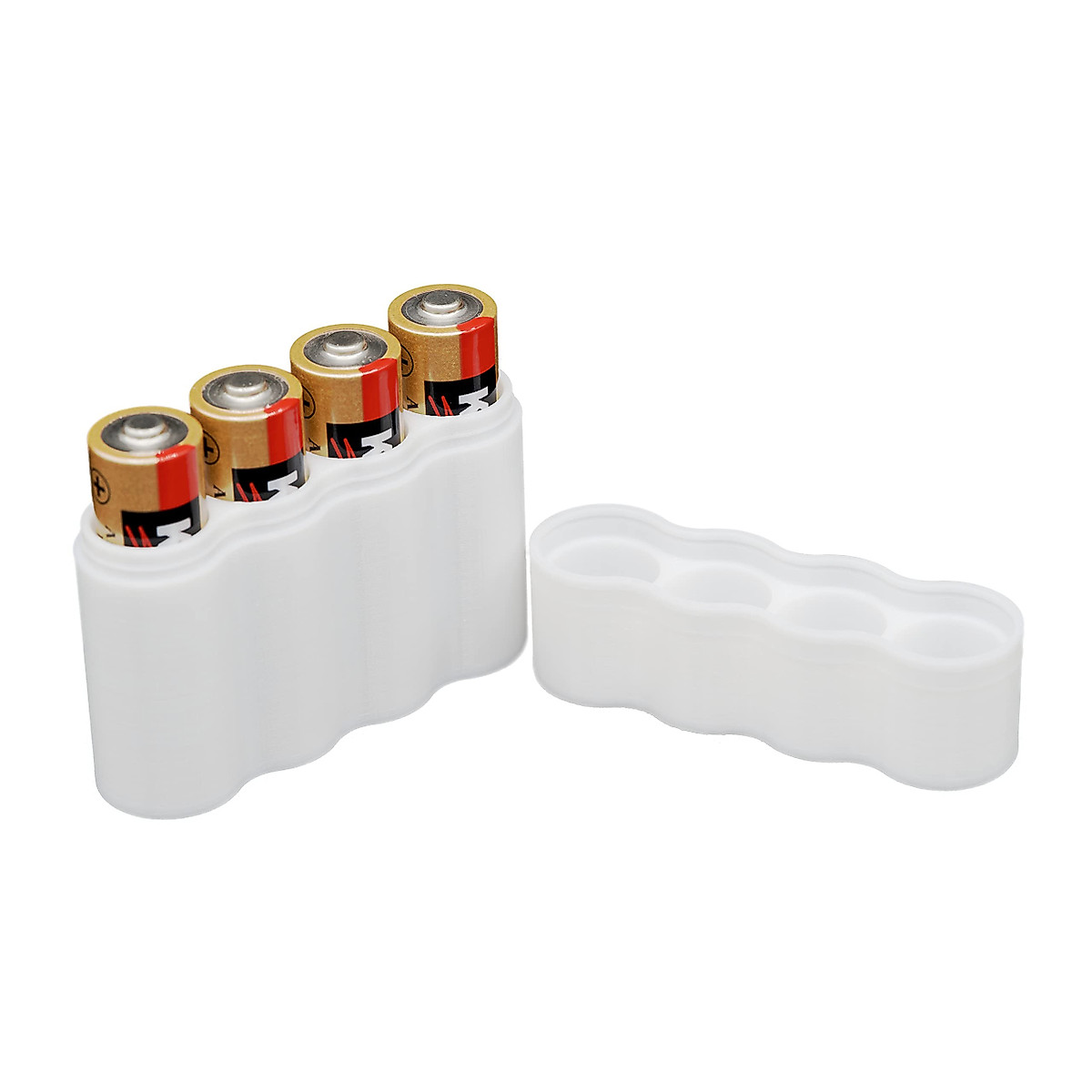 Protect Your Power - Slimline AA Battery Case, Soft Durable Material - Pack of 2 (Holds 4 Batteries)