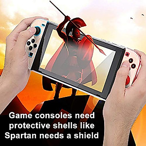 ERFGT Gin-Kgo Pat-Tern Case for Nintendo Switch with Screen Protector Slim Anti-Scratch Anti-Slip Protective Case Cover for Girls and Boys