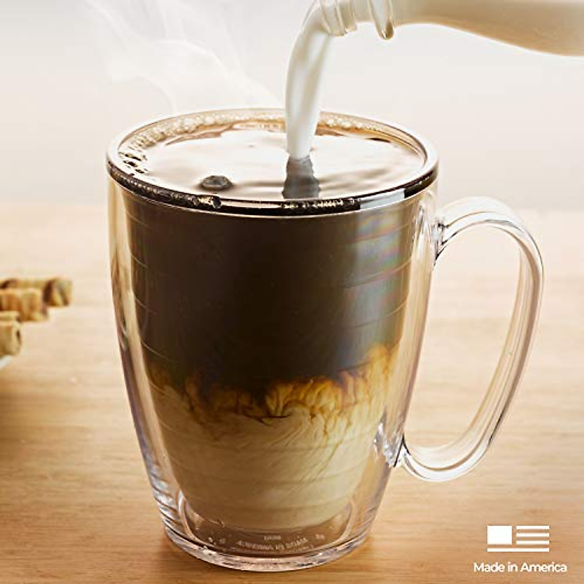 Tervis Plastic Made in USA Double Walled Christmas Holiday Ornaments Insulated Tumbler Cup Keeps Drinks Cold & Hot, 16oz Mug, Clear