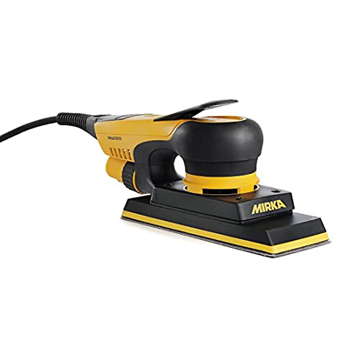 Mirka DEOS Direct Electric Orbital Sander Tool 383XCV / 2.75 inch x 8 inch / 3mm orbit/Dust-free Sanding / MID3830201US,Yellow/Black