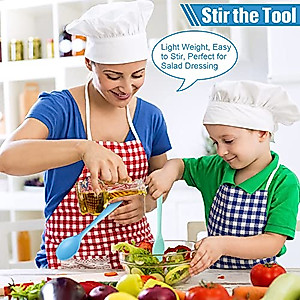 4 Pcs Silicone Mixing Spoons Nonstick Heat Resistant Silicone Utensil Spoons Silicone Basting Cooking Spoons Multicolor Serving Baking Spoons for Kitchen Baking Serving Stirring