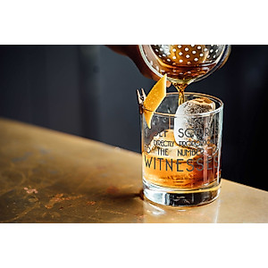 Spotted Dog Company Etched 11oz Whiskey Rocks Glass, Golf Scores - CM01