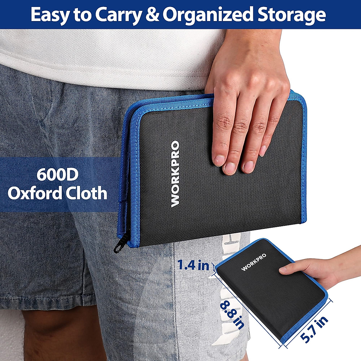 WORKPRO 33PCS Precision Repair Tool Set Includes Pliers Set, Screwdrivers Set, Craft & Utility Knife, Tweezers, Electronic Repair Tool Kit with Pouch for Laptops, Phones, Computer & Gaming Accessories